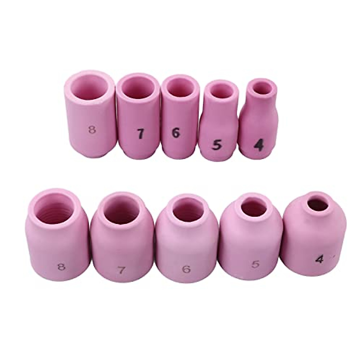 Welding Gun Accessories, Good Compatibility Replacement Parts Electrode Nozzles Kit Easy To Install Glass Cups Color O Rings for WP17 WP18 WP26 Welder