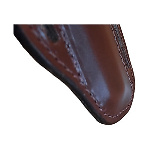 Leather Pocket Right Hand Knife Sheath for Buck 110 or 112 Knife, Folding Pancake Style Knife Holder, Brown