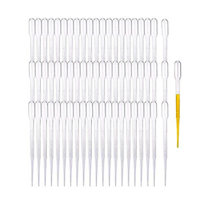 Disposable graduated plastic pipettes for scientific experiments, essential oils, cosmetic tools, DIY art (200pc)