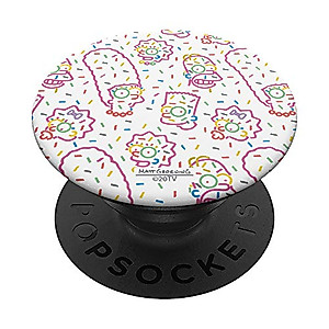 The Simpsons Family Rainbow Sprinkles PopSockets Swappable PopGrip