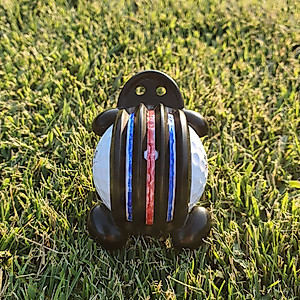 Tortoise Liner Golf Ball Line Marker Drawing Triple 3 Line Alignment Tool - Golf Ball Marking Stencils, 3 Color Markers, Triple Putter Sticker