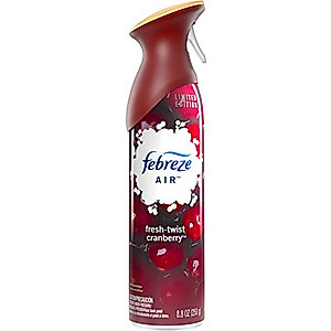 Febreze 037000988854 Air Freshener Spray-Limited Edition-Winter Collection 2017-Fresh-Twist Cranberry-Net Wt. 8.8 OZ (250 g) Per Bottle B, 8.8 Ounce (Pack of 3)