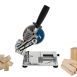 4inch Chop Saw, 0-45° Adjustable Portable Table Saw Miter Saw for Crafts Wood Plastic Aluminum Alloy Acrylic Cutting