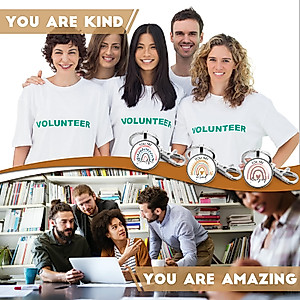 Roowest 20 Pcs Inspirational Gifts Rainbow Keychain Bulk Employee Appreciation Gifts Motivational Quote Key Ring for Women Team Nurse Coworkers