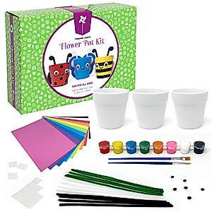 Fairy Jar Kit & Flower Pot Kit Bundle -Fun DIY Arts and Crafts Project for Kids Ages 6 7 8 9 10 11 12 - Great Gifts for All Occasions