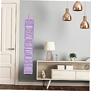 JEWEDECO Roll Vinyl Roll Storage Bag Organizer Wall Mount Holder Wall Mounted Holder Organizer Bag Vinyl Storage Organizer Wall Mount Vinyl Roll Hangers for Wall Hanging Pouch for Vinyl Dog