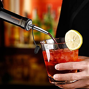 48 Pack Liquor Pour Spouts,Pour Spout for Liquor Bottles with Stoppers,Dishwasher Safe Hygienic Alcohol Speed Spouts,Pour Spouts Suitable for About 3/4" Bottle Mouth, for Olive Oil, Juice, Syrup.