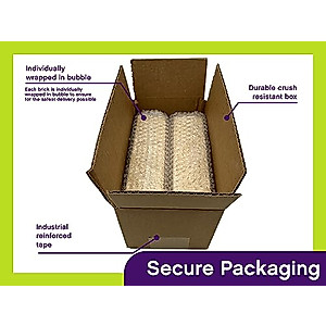 WireJewelry High Density/Super Duty Hard Fireclay Brick, Rated Up to 3200 Degree Fahrenheit - 2 Pack