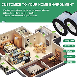 Skydiras MK01 MK06 DH-JH01 Air Filter Replacement, Compatible with AROEVE MK01 MK06 and Kloudi DH-JH01 Air Purifier, Intelabe EPI080/EP1080, and Elechomes EPI081/EP1081 Air Purifier, MG01JH Filter