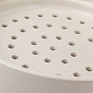 BergHOFF Ron Stock Pot Stoneware Steam Tower Insert, White
