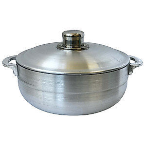 Wee's Beyond Heavy Gauge Caldero Dutch Oven with Aluminum Lid, 3.7 quart, Silver