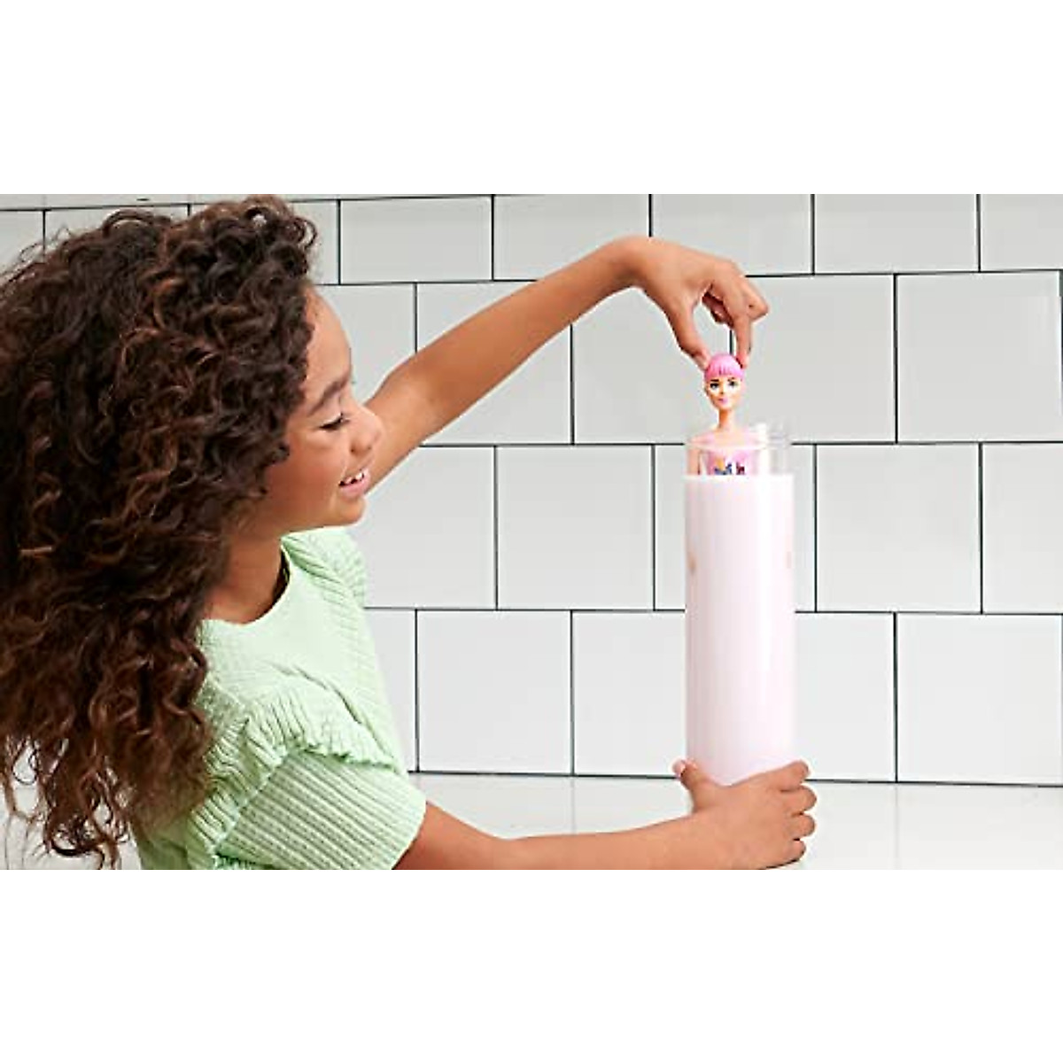 Barbie Color Reveal Doll with 6 Unboxing Surprises, Totally Denim Series with Patchwork Print & Color Change