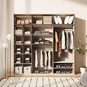 Pinkpum Shoe Organizer Storage Boxes for Closet, Clear Plastic Stackable Sneaker Storage Containers Bins with Lids, Clear Shoe Case Containers, Black, 12 Pack