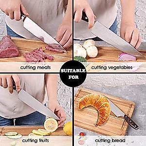 InnoStrive Chef Knife - 8 Inch chef's knives German High Carbon Stainless Steel,Ergonomic Handle, Ultra Sharp, The Best Choice for Kitchen & Restaurant