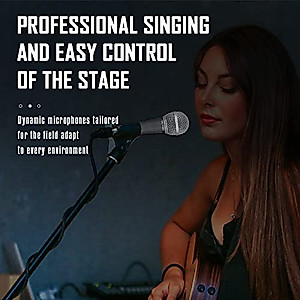 weymic Wm58 Classic Style Dynamic Vocal Instrument with Clean Sound, Metal Body Microphone (not with Cable)