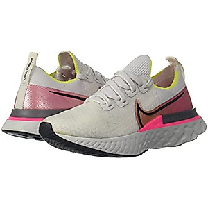 Nike React Infinity Run Flyknit Women's Running Shoe Platinum Tint/Black-Pink Blast Size 8.5