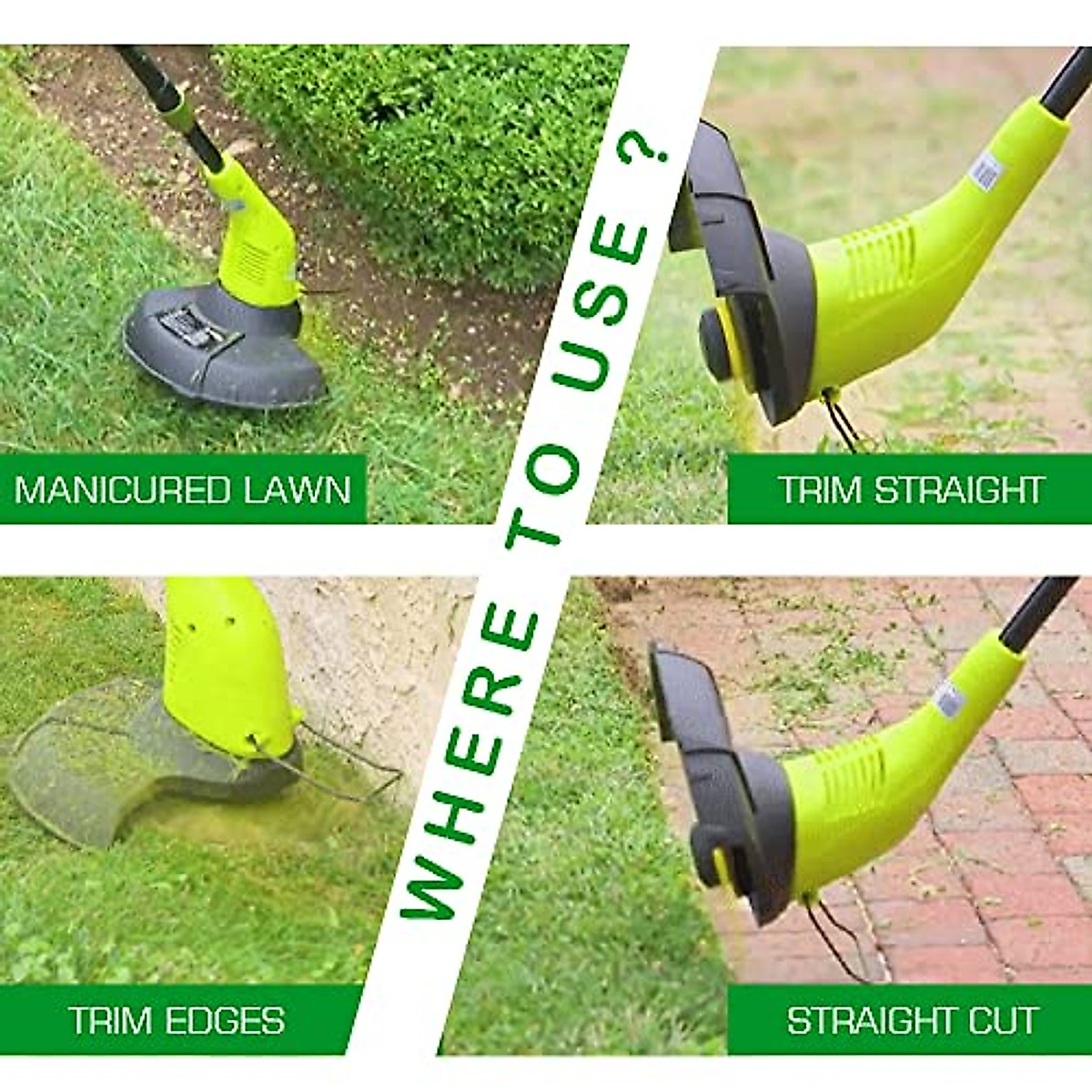 SB601RB-3Pack Replacement Blade Sharp Blade, Replacement Blades, Weed Wacker Blades Compatible with Electric/Trimmer/Edger Blade for SB600E, SB601E & SB602E, Yellow