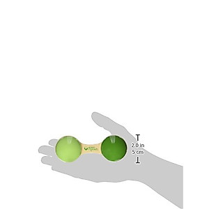green sprouts Sprout Ware Dumbbell Rattle Made from Plants, Green, 3 Months+
