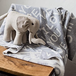 I Love You More Baby Blanket - Luxury Baby Toddler Gift in Deluxe Gift Box - Cotton Stroller Blanket - Unisex Newborn Blanket for Boy or Girl (35 x 45 inches)