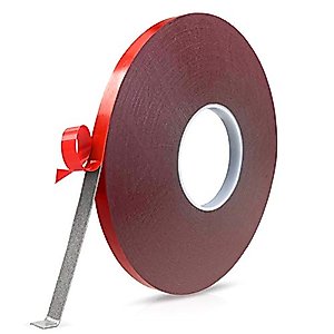 Double Sided Tape,Heavy Duty Mounting Adhesive Tape,Waterproof Foam Tape for LED Strip Lights,Home Decoration, Office Decorations (Black, 0.39 in x 108 Ft)
