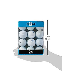 Reload Recycled Golf Balls (24-Pack) of Bridgestone Golf Balls, White