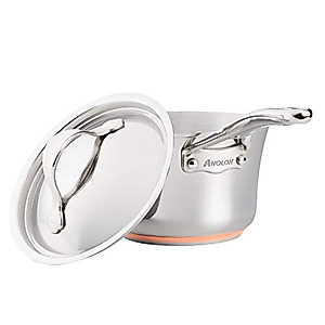 Anolon Nouvelle Stainless Steel Cookware Pots and Pans Set, 10 Piece