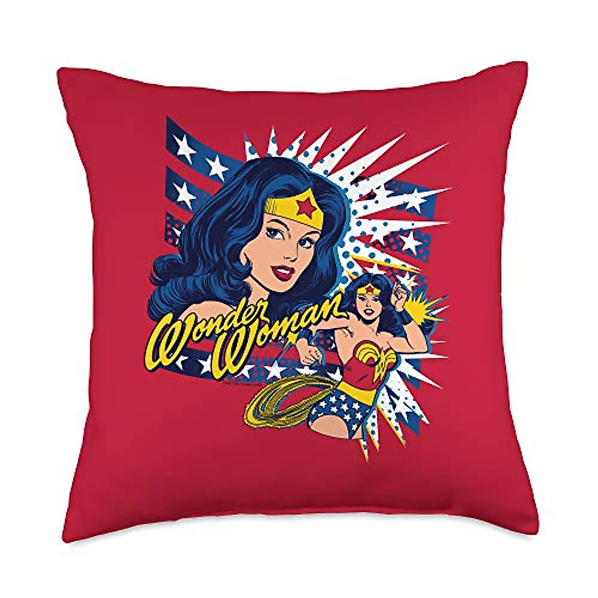 Wonder Woman Pop Art Wonder Throw Pillow, 18x18, Multicolor
