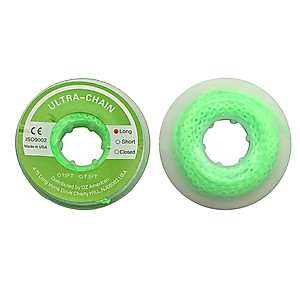 Dental Orthodontic Elastic Chain Power Chains (Long, Light Green)