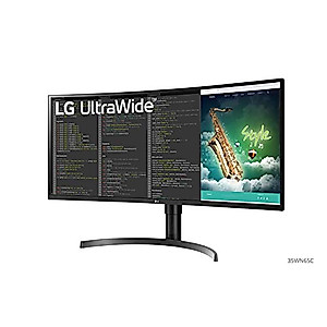 LG 35WN65C-B 35-inch-inch Curved UltraWide QHD HDR Monitor with FreeSync (Renewed)