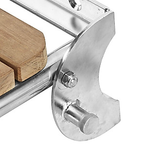 Amarine-made Teak Folding Shower Seat - Wall Mounted - Solid Wood Fold Down Spa Bench (21-5/8"x15"x1.7")