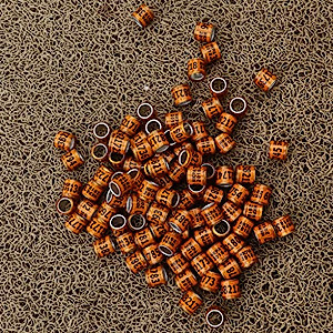 Gazechimp 100 Pcs Diameter 7mm Racing Pigeon Leg Ring Bird Parrot Leg Tag Band Clip - Yellow