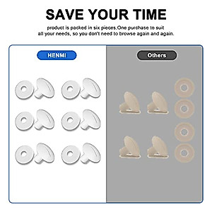 HENMI Plastic Wheel Screws (Pack of 6 Screws) for Polaris Pool Cleaner 180/280 with Extra 6 PCS Washers Pool Cleaner Replacement Parts C55 C-55, White