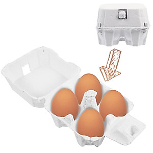 Egg Carton 50pcs Pulp Egg Tray Fridge Containers Empty Egg Cartons Egg Cartons Bulk Egg Box Half Dozen Egg Cartons