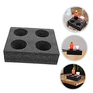 SWOOMEY Cup Holders for Drinks to go Cup Holders Drink Carry Holder take Drink Tray Drink Carrier Takeout 4-Cup Tray Milk Tea Coffee Tray Takeaway Cup epe Foam Composite Pearl Cotton