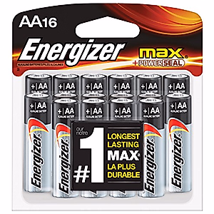 Energizer AA Batteries, Max Alkaline (16 Count)