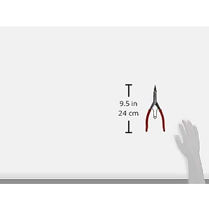Wilde Tool G409.NP Angle Tip Lock Ring Pliers, 9 inch with Satin Finish