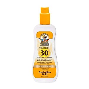 Australian Gold SPF#30 Spray Gel Ultimate Hydration 8 Ounce (Pack of 2)