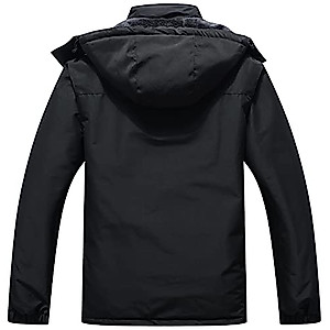 OTU Men's Waterproof Ski Jacket Snowboarding Windbreaker Warm Winter Hooded Mountain Snow Coat X-Large