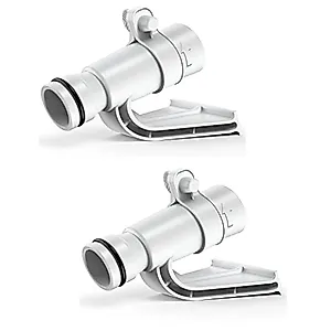 SUMMERBUDDY Swimming Pool Pipe Holder, Hose Support Brackets with Clamp Water Hose Swimming Pool Pipe Mount for Above Ground Pools Suitable for 1.25 Inch Hose (2 Pack)