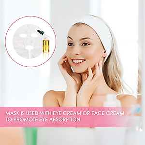 200 Sheets Facial Plastic Mask Disposable Facial Sheet Mask Transparent Face Masks Skincare Preservative DIY Clear Spa Thin Plastic Wrap Moisture Retention