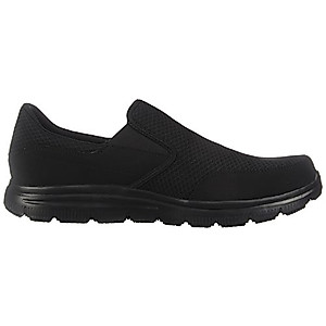Skechers Men's Black Flex Advantage Slip Resistant Mcallen Slip On - 14 D(M) US