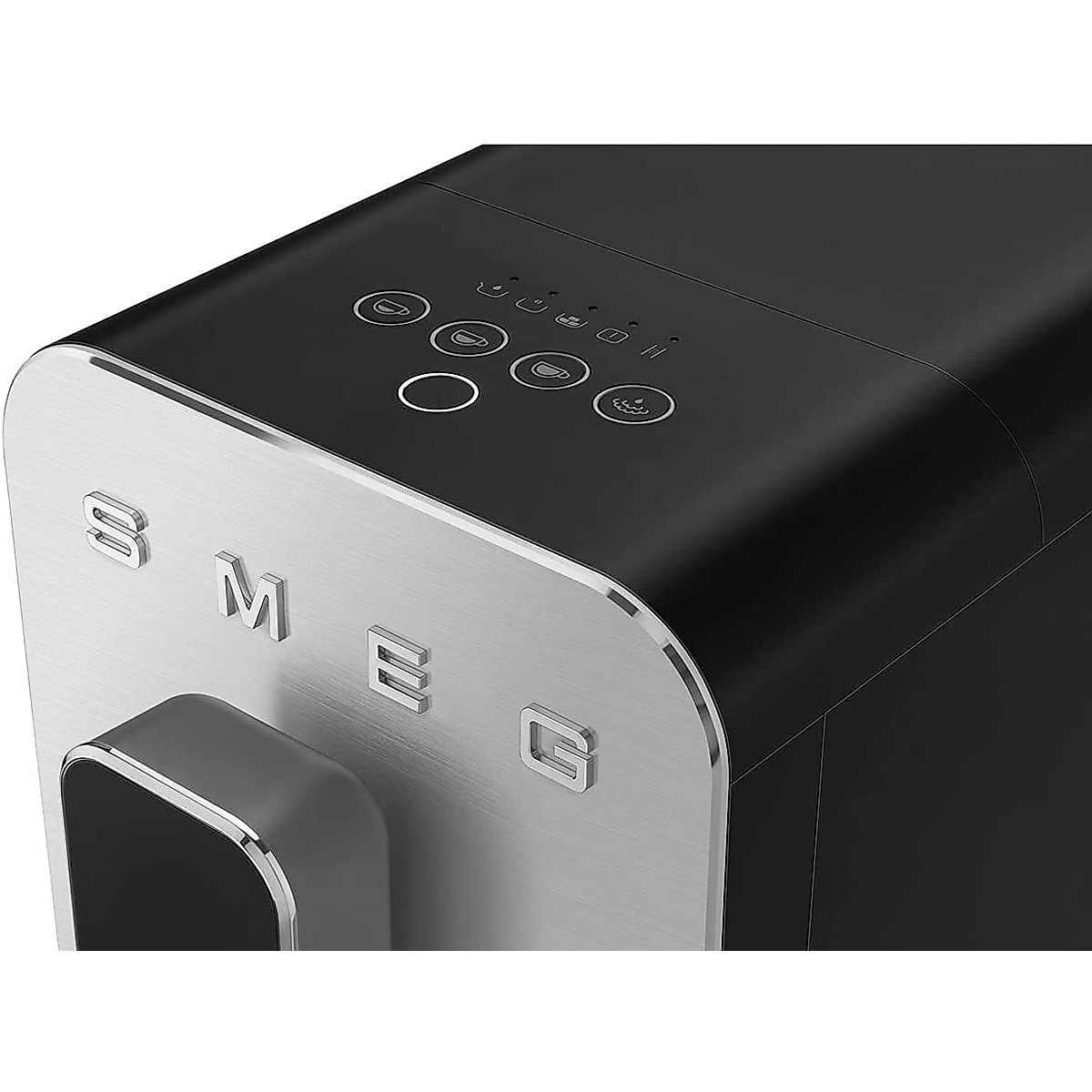 SMEG Fully Automatic Coffee Machine with Steam, Black BCC02BLMUS, Large