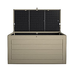 Cosco Outdoor Living 88180BTN1E Cosco Outdoor Patio, Extra Large, 180 Gallons, Tan Deck Storage Box