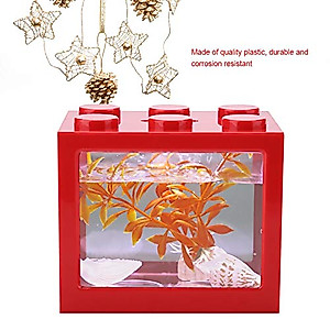Mini Fish Tank, Decorative Mini Aquarium Mini USB Aquarium for Office