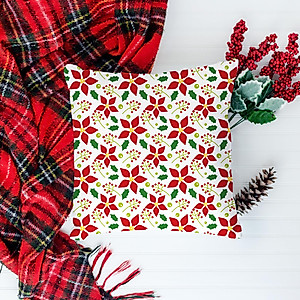 JarThenaAMCS 60Pcs Christmas Cotton Fabric Bundles 10 x 10 Inch Xmas Tree Snowflake Santa Gingerbread Fat Quarters Red Green White Sewing Fabrics for Xmas Winter DIY Craft Party Decor
