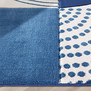 Well Woven Maggie Blush Pink Modern Geometric Dots & Boxes Pattern Area Rug 5x7 (5'3" x 7'3")