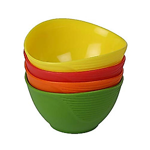 Trudeau Silicone, Set of 4 Pinch Bowls, 3-1/2 by 3-1/2, Multicolor (0990059)