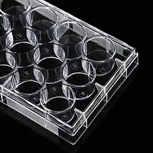 12-Well Tissue Culture Plate - Individually Wrapped， with Lid，Flat Bottom Wells（Pack of 10）