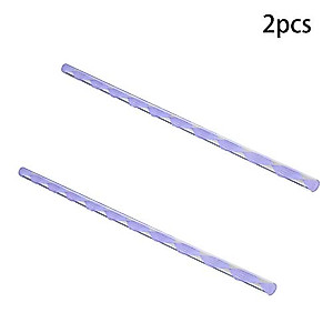 Fielect Light Purple Twisted Line Acrylic Round Rod Standard Plexiglas Tolerance Lightweight for DIY 8mm Diameter 250mm Height 2Pcs