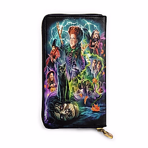 CYOIDAI IFJIGLAKW Classic Leather Moneybag Personalized Zip Leather Wallet Long Clutch Purse Coin Pocket